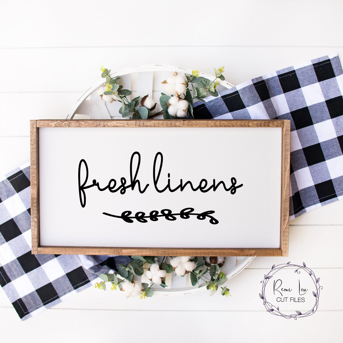 Fresh Linens Laundry Room Sign SVG Laundry SVG Farmhouse - Etsy
