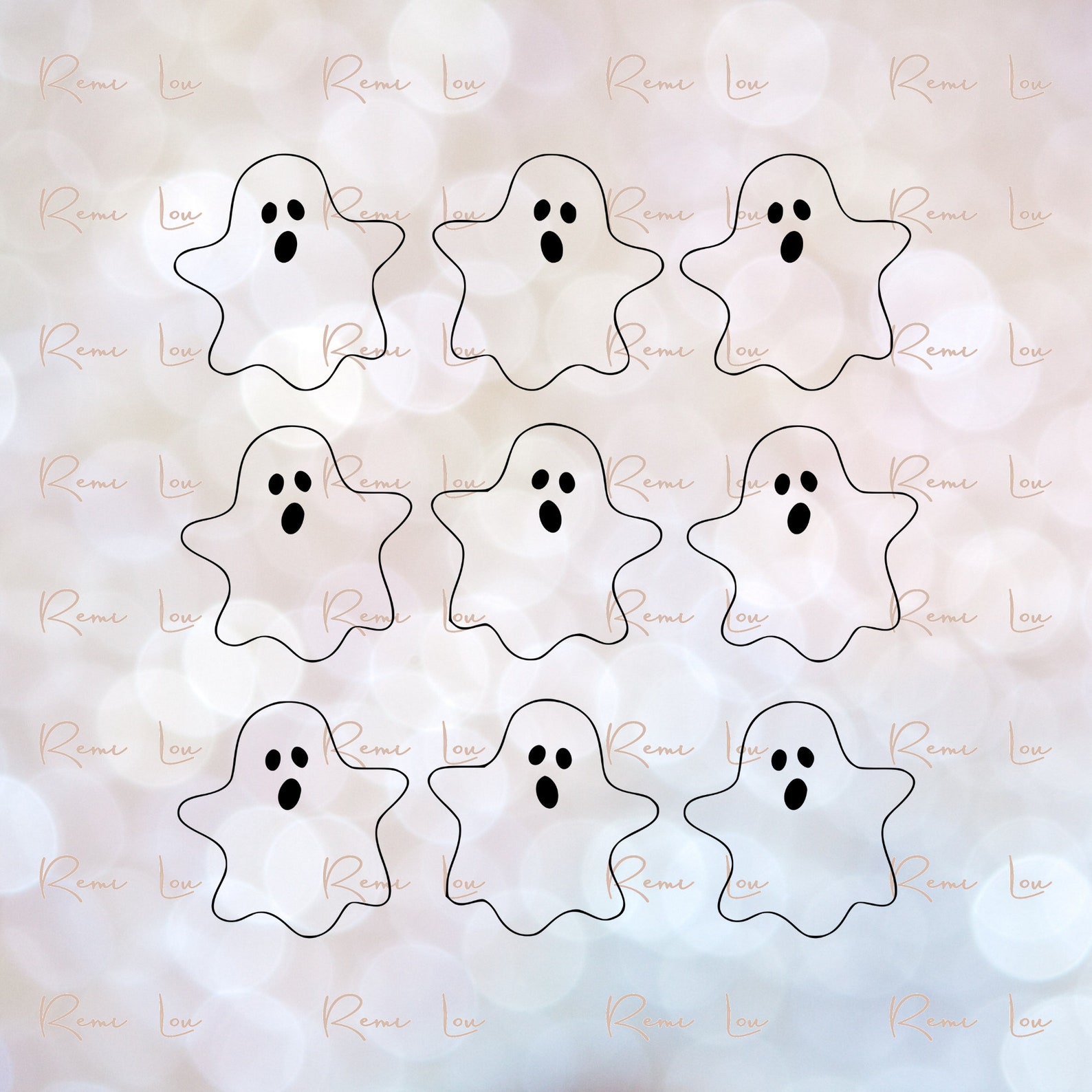 Ghost SVG, Halloween Sign SVG, Ghost Background SVG, Halloween Clipart ...