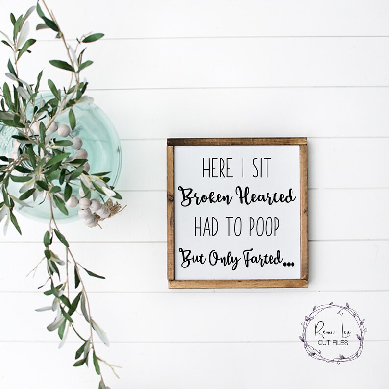 Funny Bathroom Sign SVG File Sarcastic SVG Bathroom SVG | Etsy