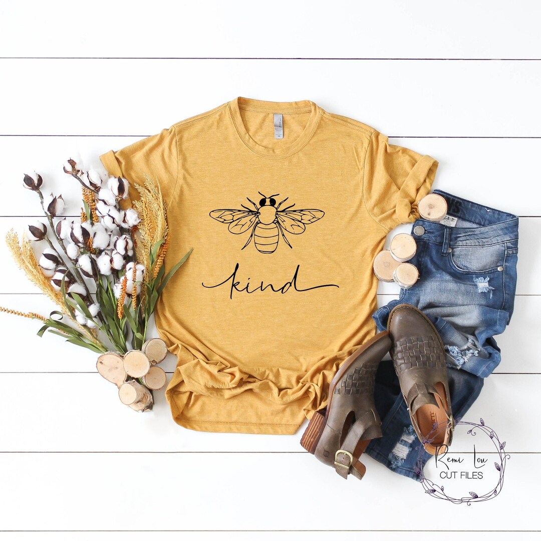 Bee Kind SVG, Bee SVG, Kindness SVG, T-shirt Svg, Kindness Shirt Svg ...