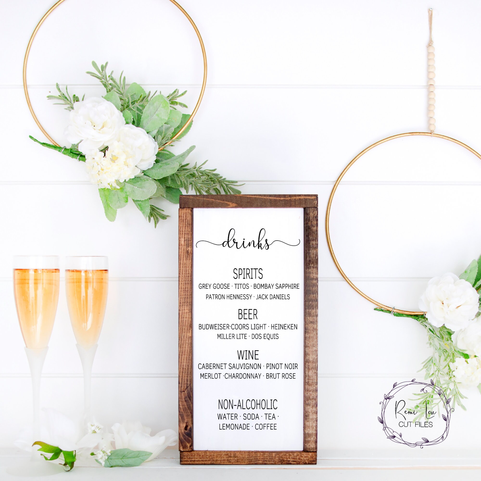 Bar Menu SVG Files Drink Menu Wedding SVG Signature Drink - Etsy UK