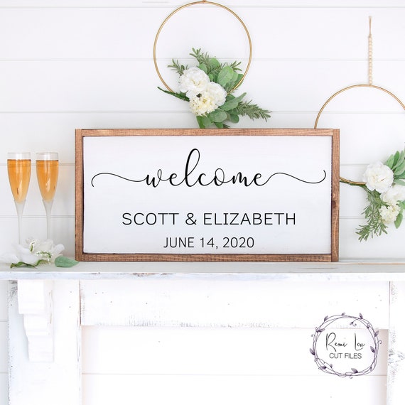 Welcome SVG Wedding Welcome Sign Wedding SVG Wedding | Etsy