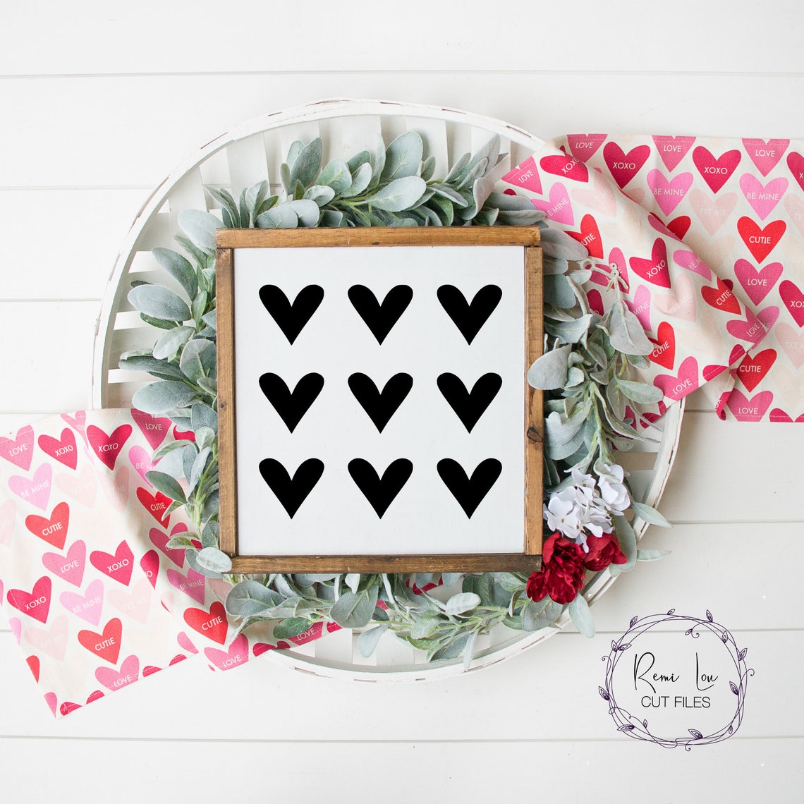 Heart Pattern SVG Valentines Day SVG Valentine Heart Svg - Etsy