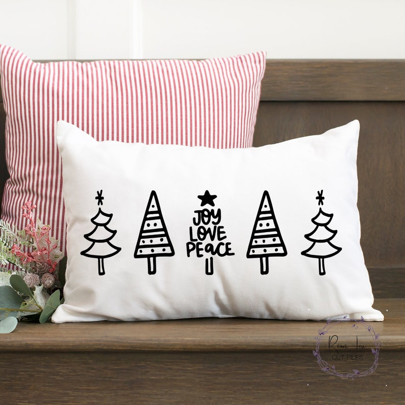 Peace Love Joy SVG, Christmas Tree SVG, Winter SVG, Holiday Svg ...