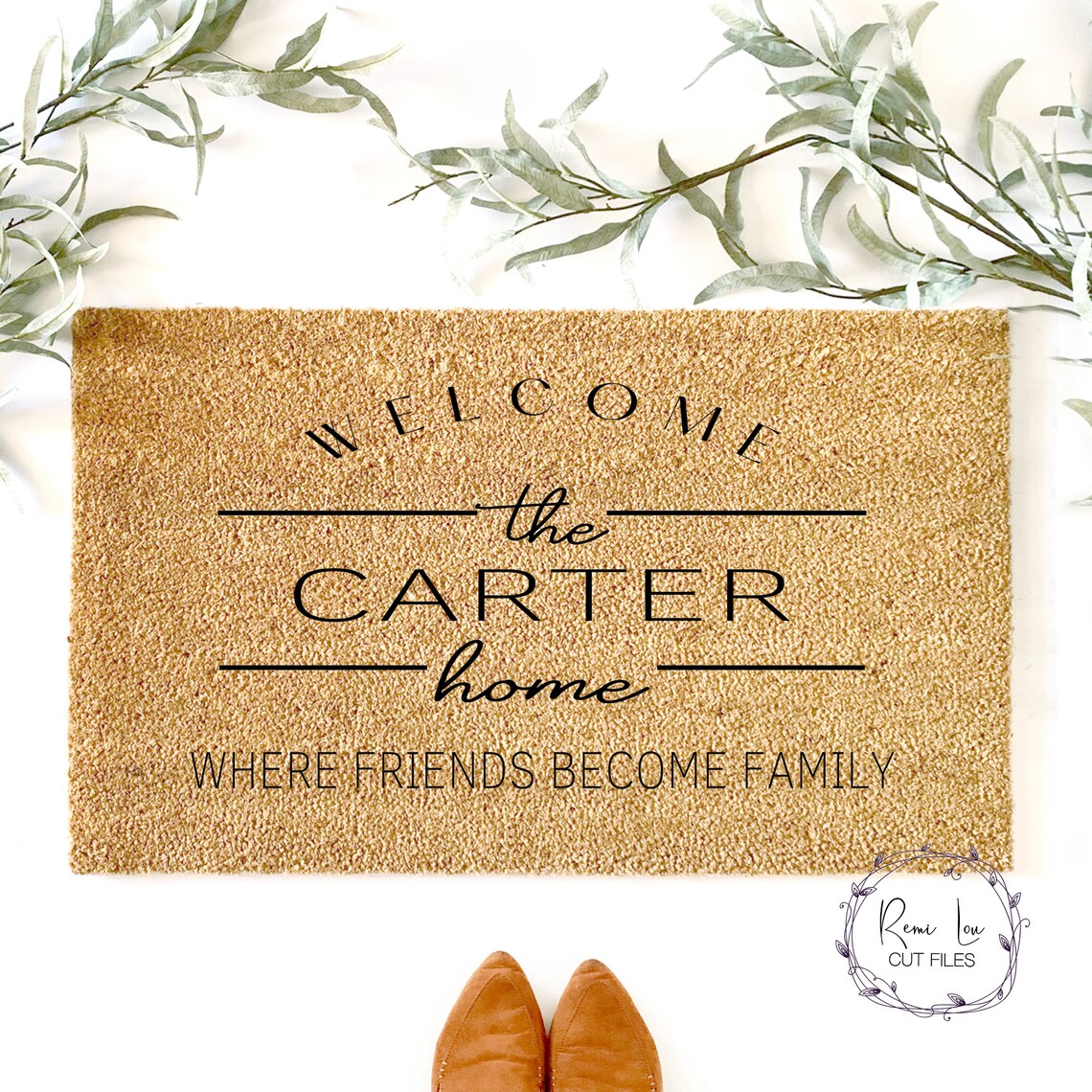 Welcome Door Sign SVG Last Name Sign SVG Welcome SVG Family | Etsy