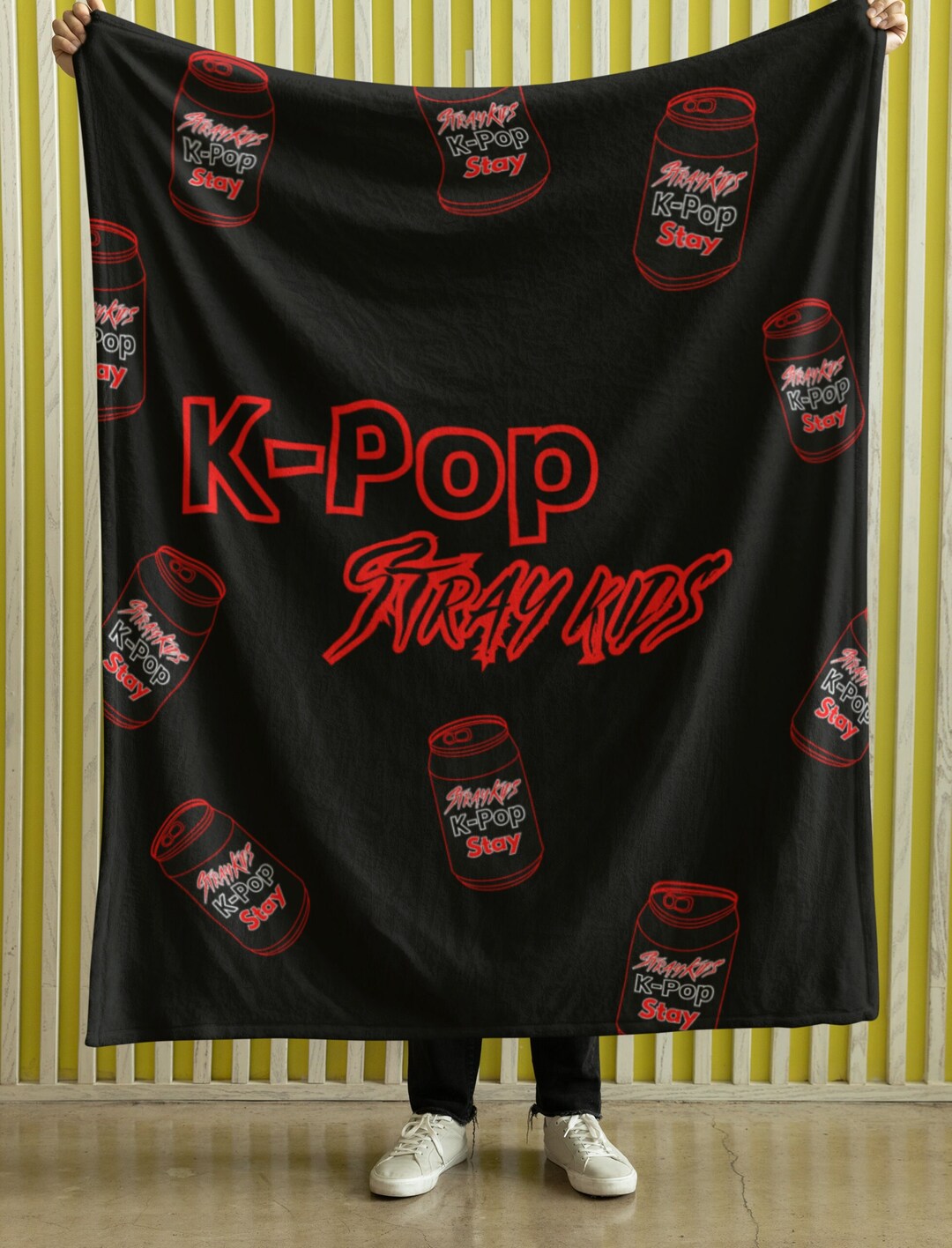 Kpop Stray Kids Blanket, K-pop SKZ Blanket, Pop Can Blanket, Korean ...