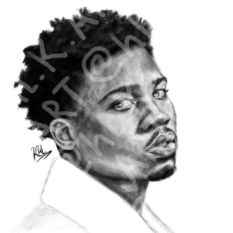 Roddy Ricch Digital Painting - Etsy