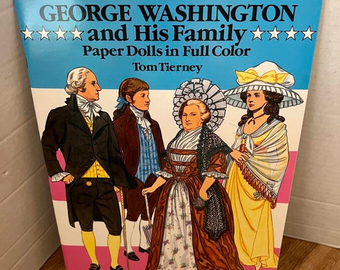 1989 George Washington and His Family Paper Dolls in Full Color - Etsy