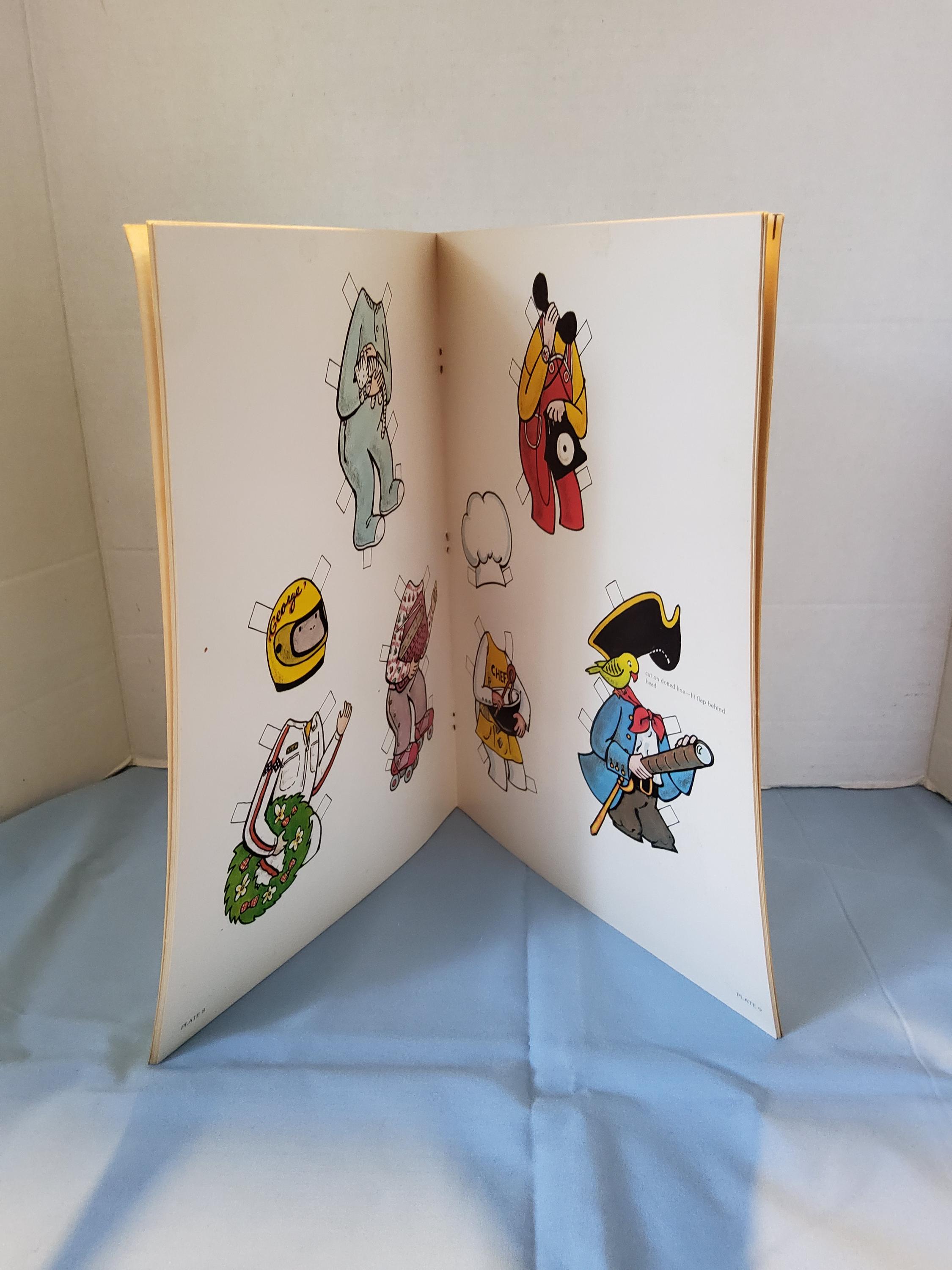 1982 Curious George Paper Dolls - Etsy