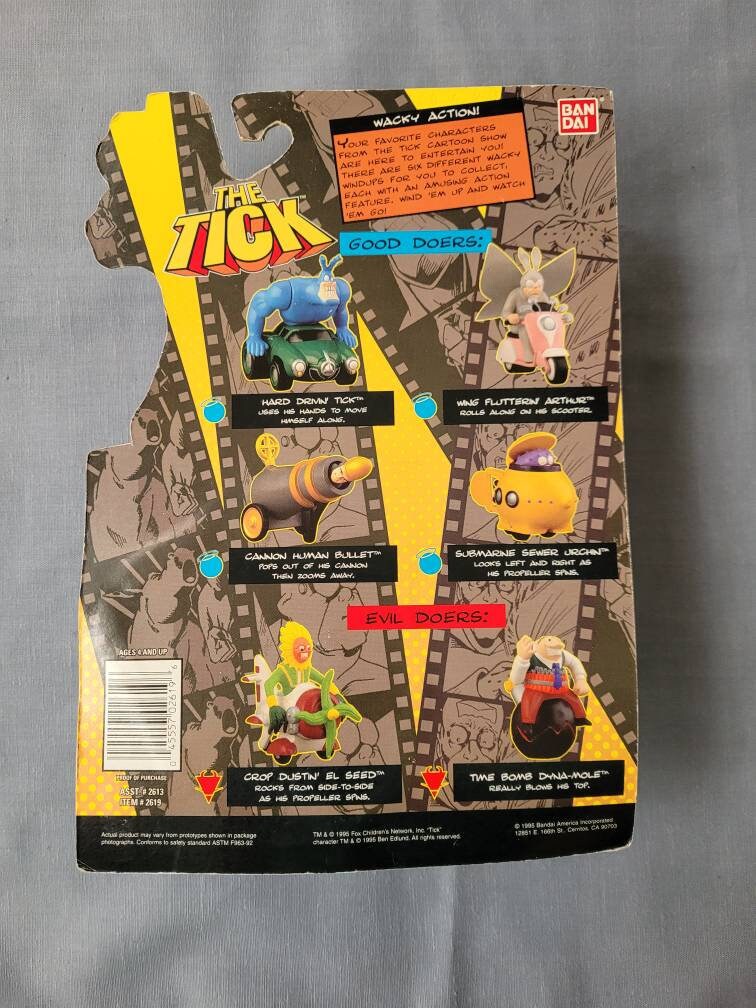 1995 the Tick Time Bomb Dyna-mole Action Figure - Etsy