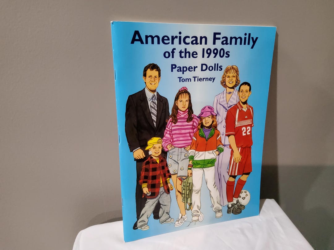 2003 American Family of the 1990s Paper Dolls - Etsy