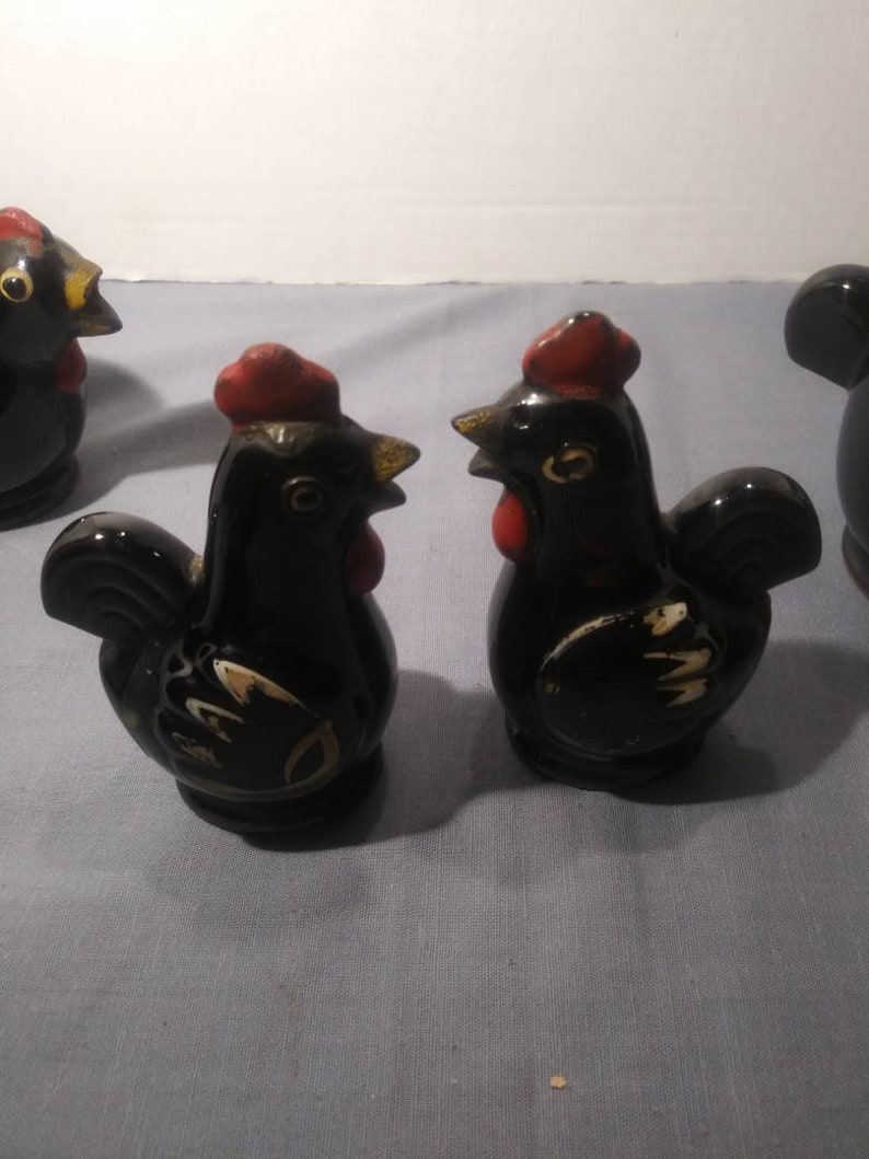 Vintage Hand Painted Royal Japan Redware Chicken Teapot Suger Bowl and ...