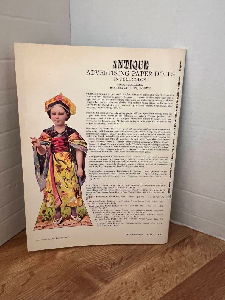 1981 Antique Advertising Paper Dolls in Full Color - Etsy