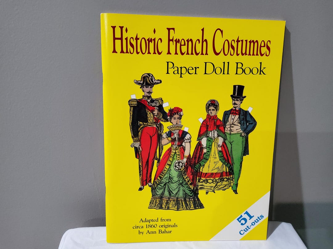 1991 Historic French Costumes Paper Doll Book - Etsy