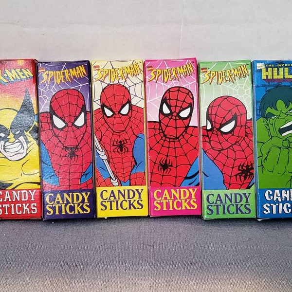 Spiderman Candy Sticks - Etsy