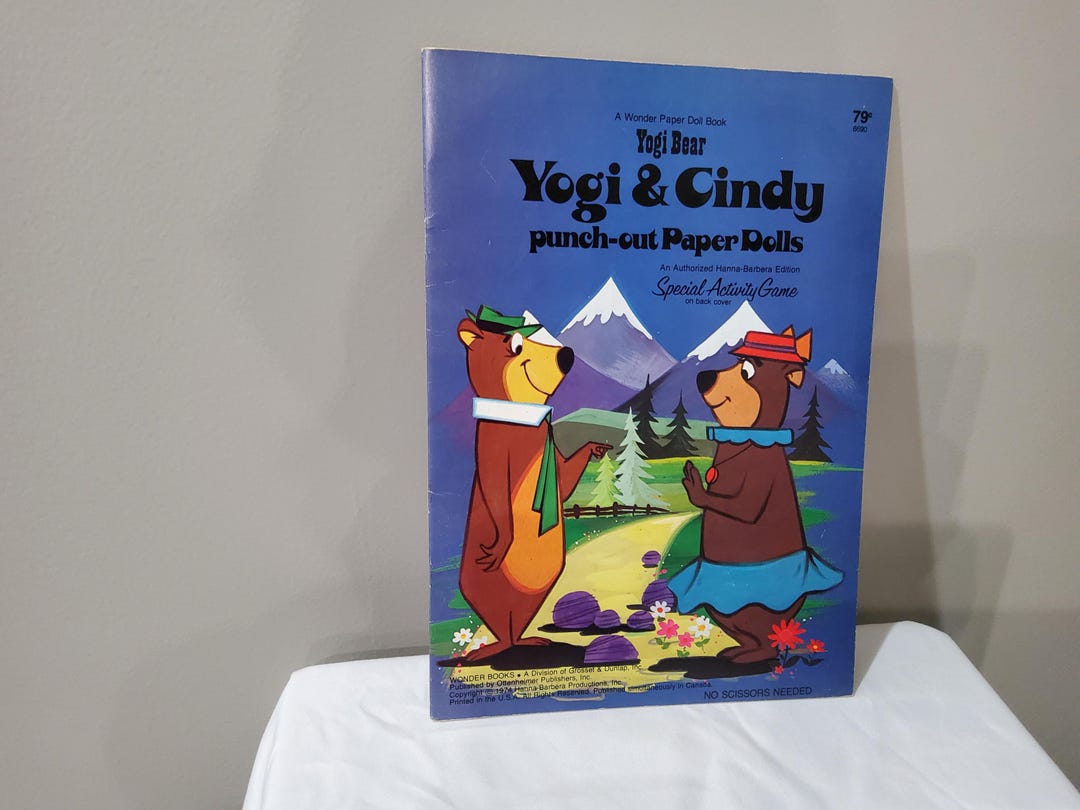1974 Yogi Bear Yogi and Cindy Punch Out Paper Dolls - Etsy