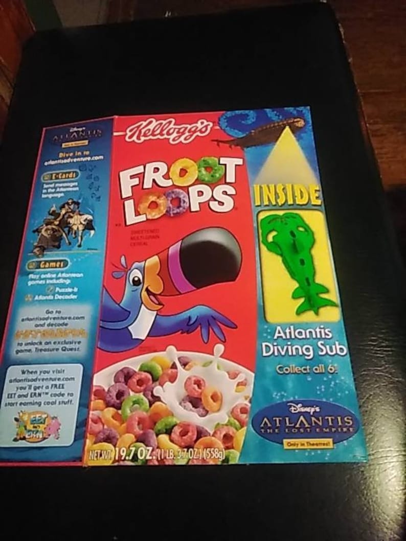 Kelloggs Froot Loops Empty Box - Etsy
