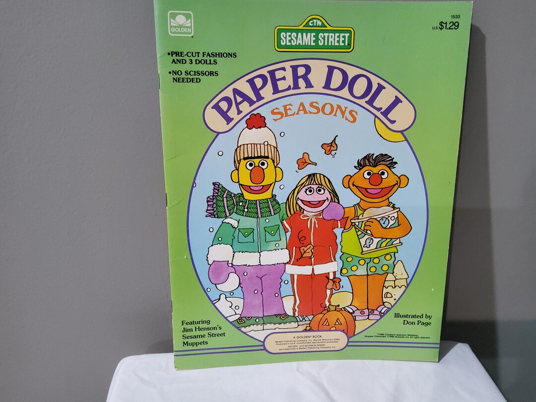 1984 CTW Sesame Street Paper Dolls Seasons ( See Description) - Etsy