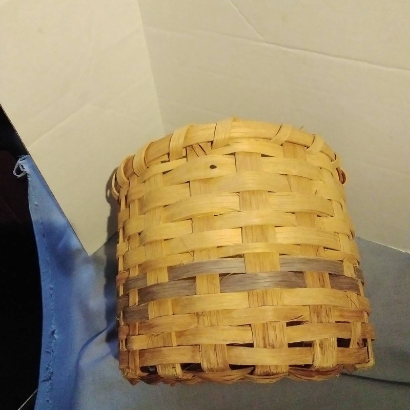 Vintage Split Oak Basket - Etsy