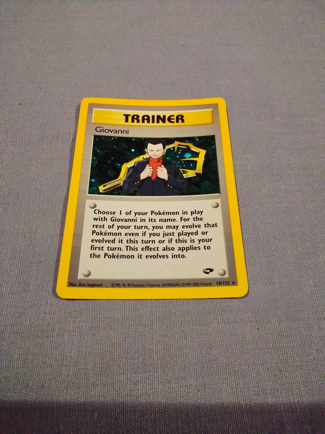 Pokemon Trading Card Giovanni - Etsy