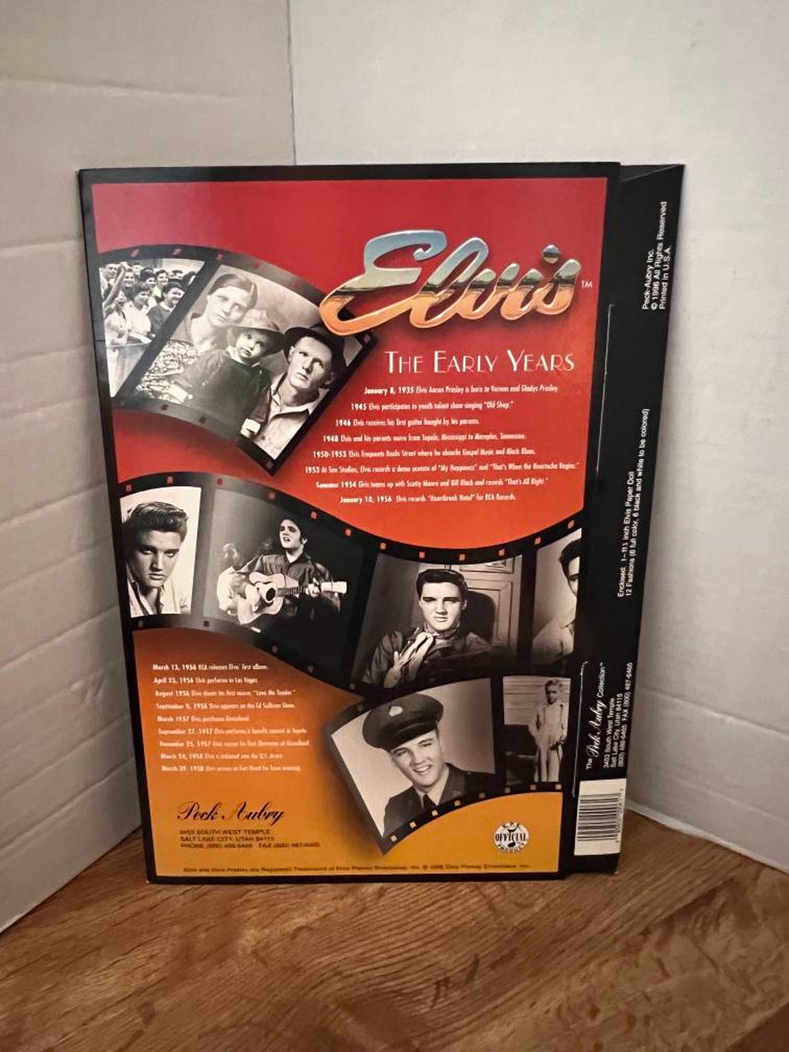 1996 Elvis-the Early Years-a Paper Doll - Etsy