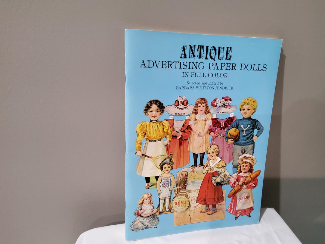1981 Antique Advertising Paper Dolls in Full Color - Etsy