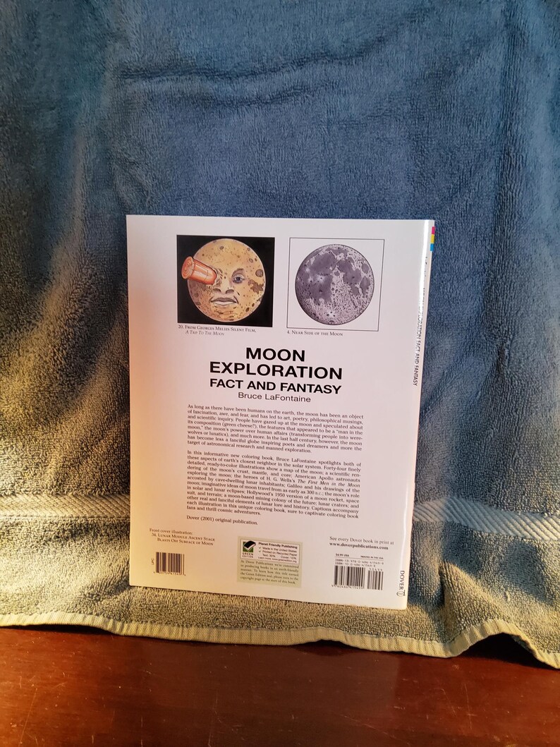 2001 Moon Exploration Fact and Fantasy Coloring Book - Etsy