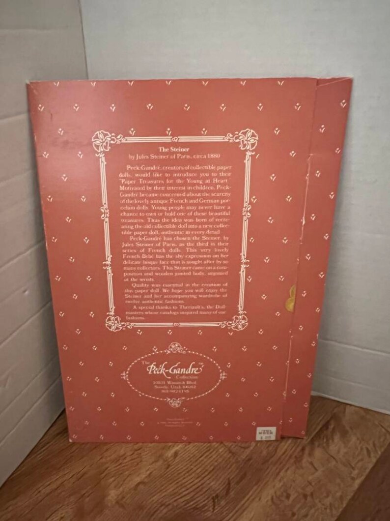 1986 the Steiner - Circa 1880 Paper Dolls - Etsy