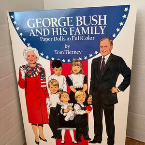 1990 George Bush and His Family Paper Dolls in Full Color - Etsy