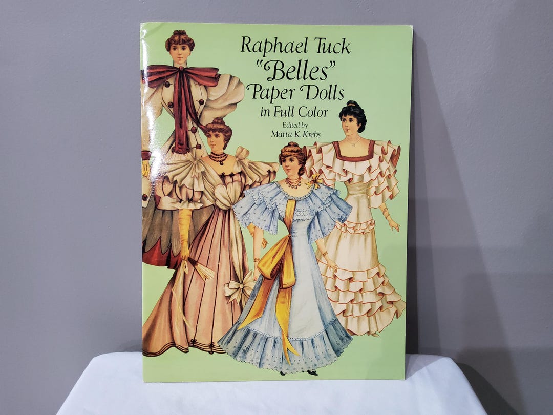 1990 Raphael Tuck "belles" Paper Dolls in Full Color ( See Description ...
