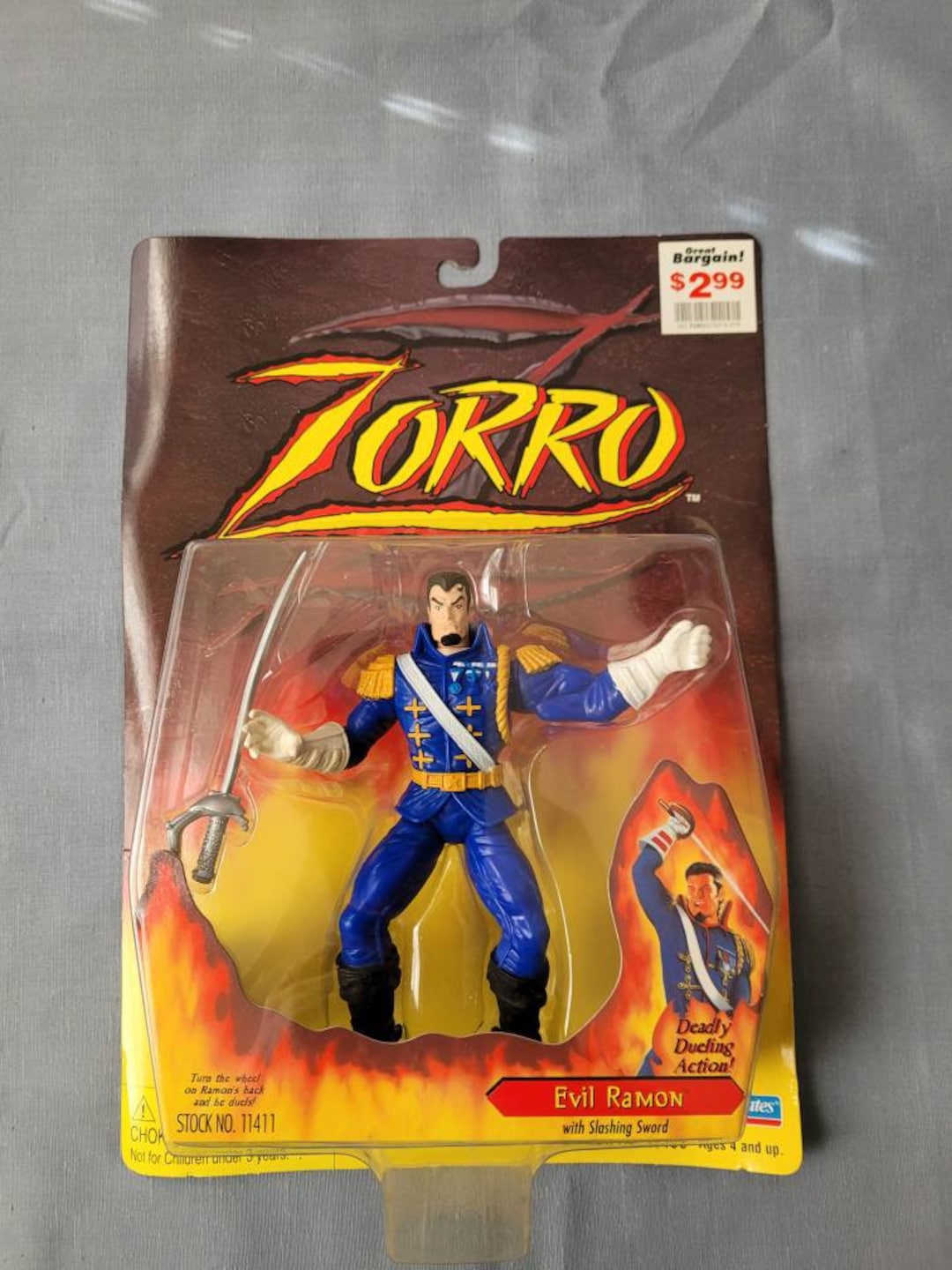 1997 Zorro Evil Ramon Action Figure - Etsy