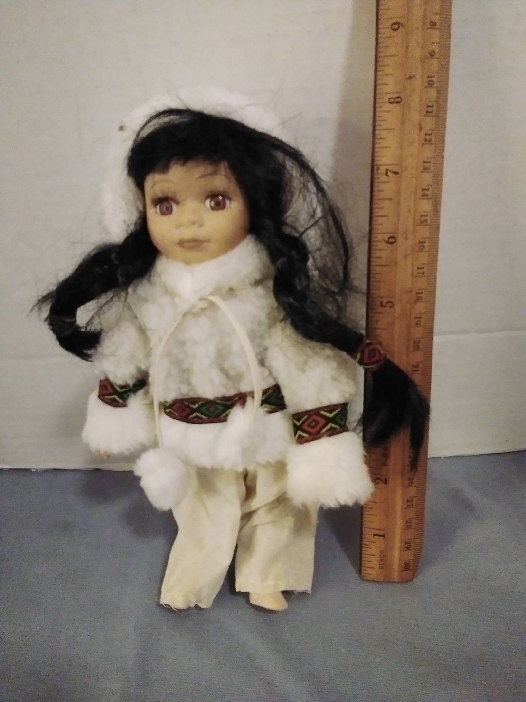 Porcelain Eskimo Doll - Etsy