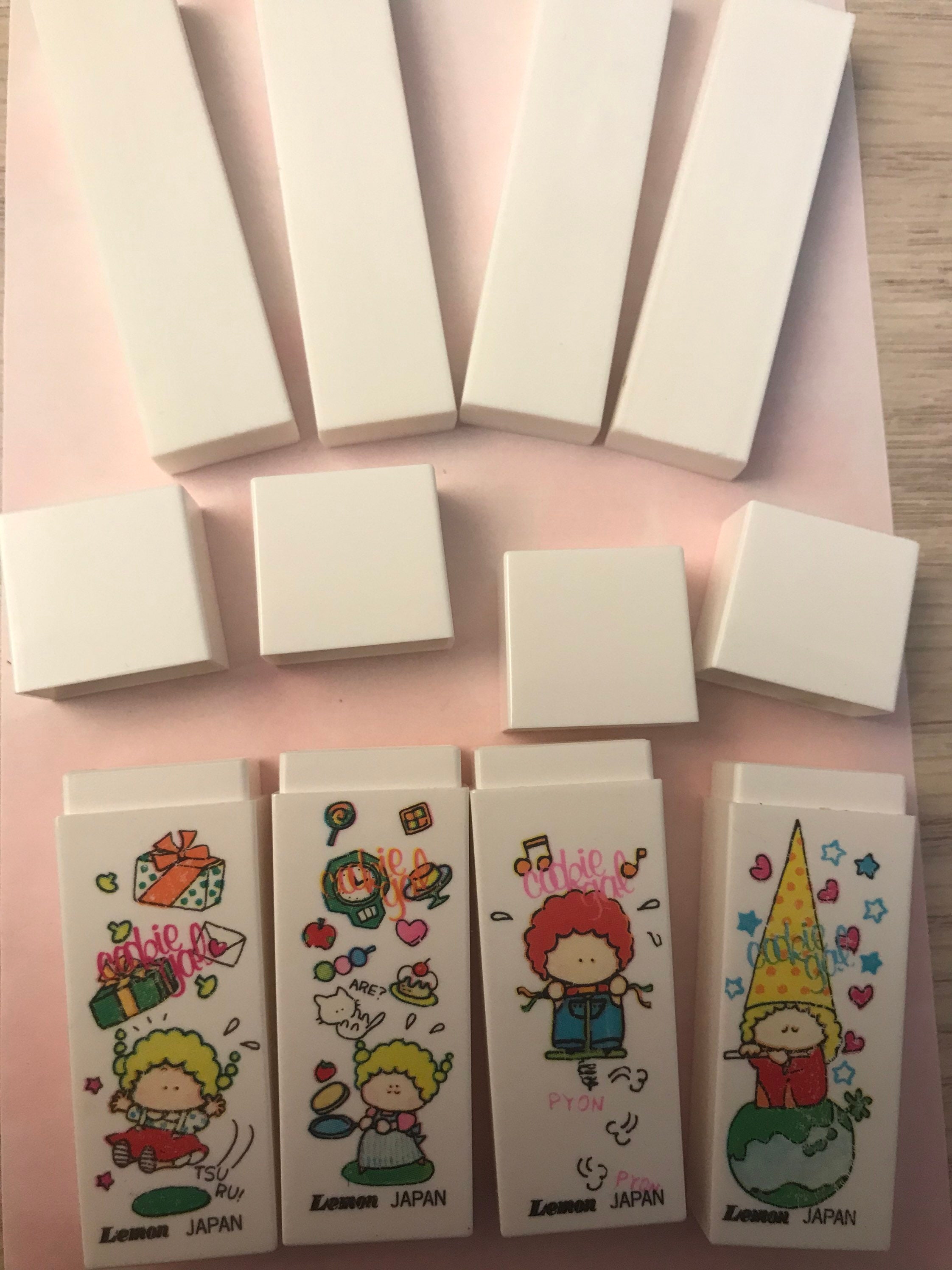 4 Japanese Erasers Very Rare. - Etsy