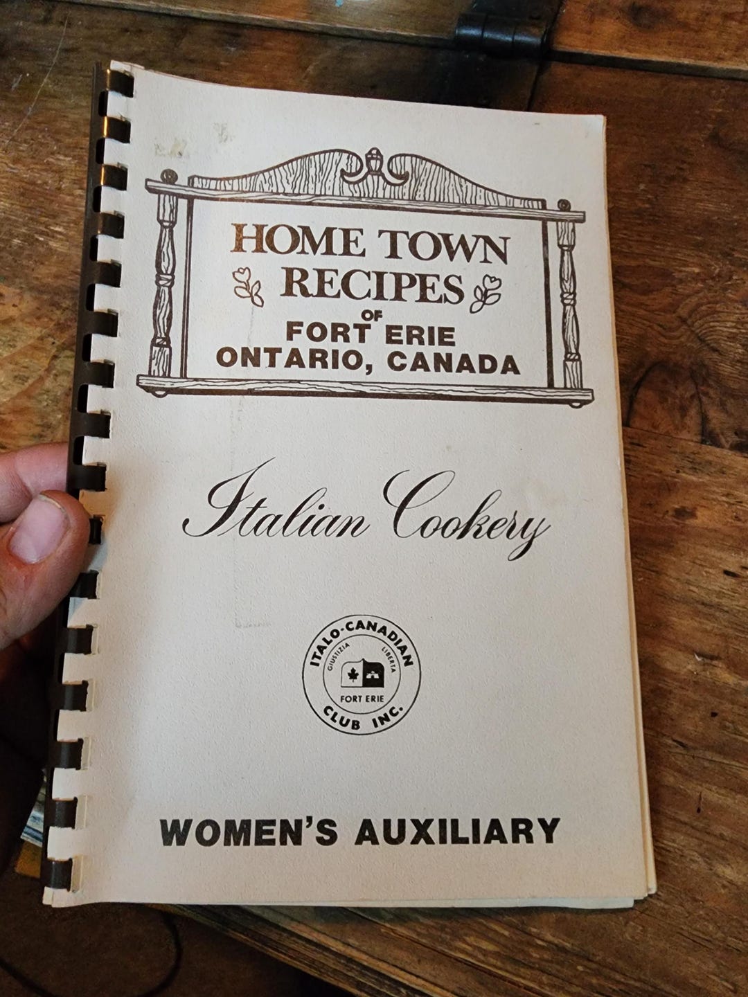 Home Town Recipes of Fort Erie Ontario. Italian Cookery. Women's ...