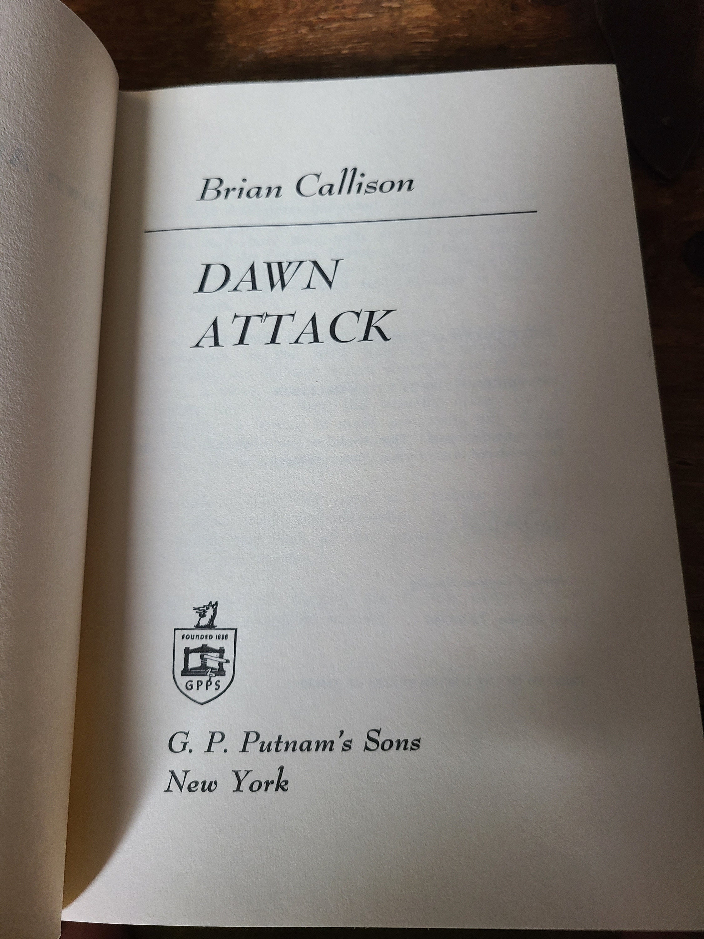 Dawn Attack. Brian Callison. First Edition. - Etsy