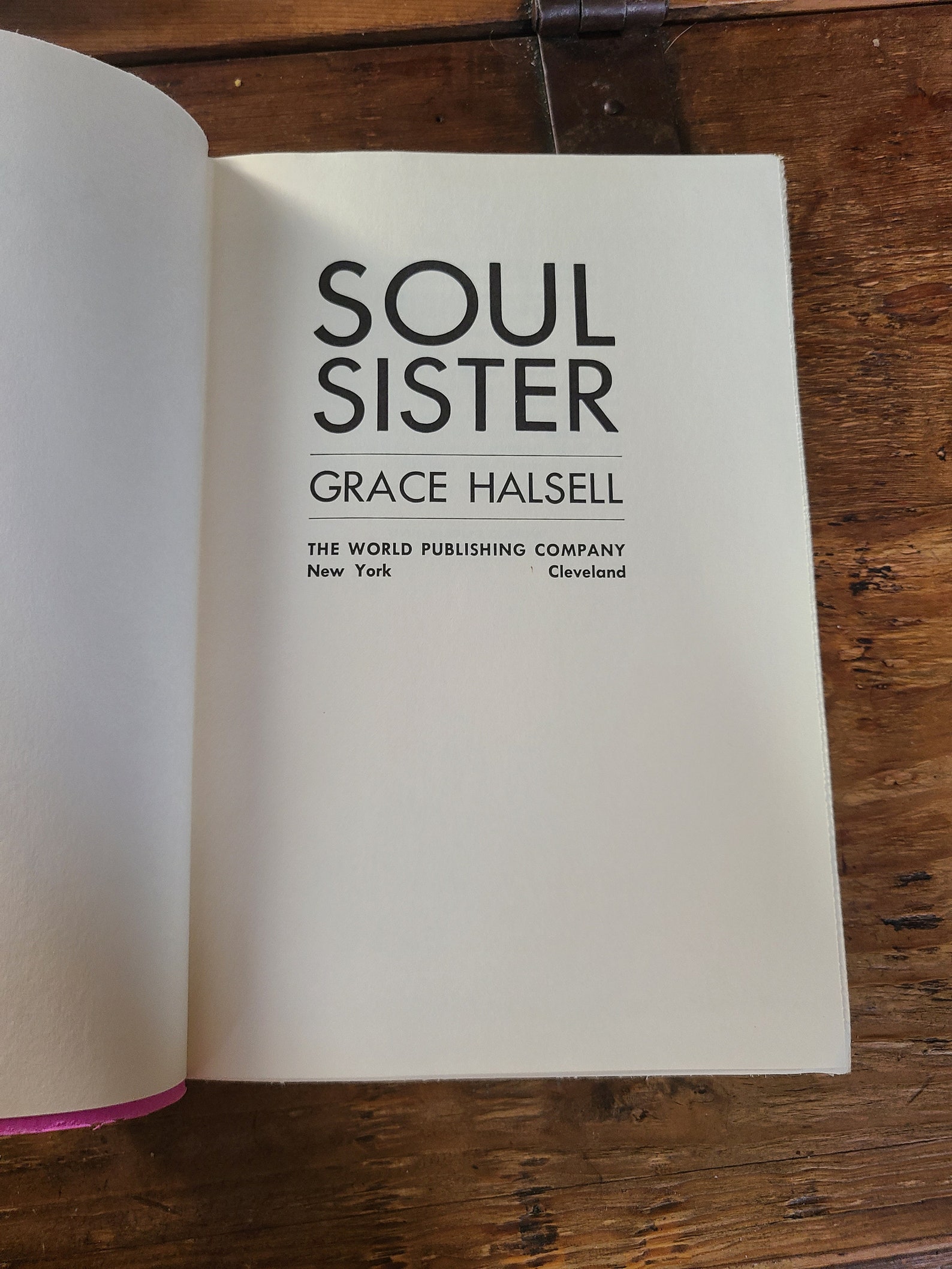 Soul Sister. Grace Halsell. First Edition. Third Printing. - Etsy