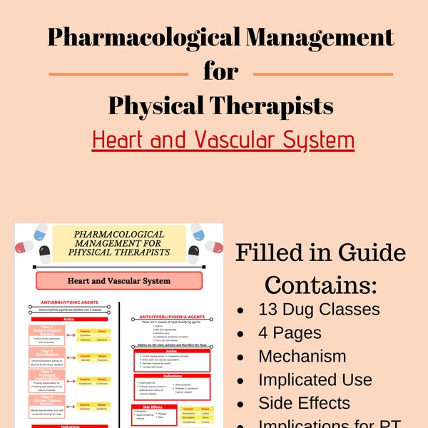 Physical Therapy Cheat Sheet - Etsy