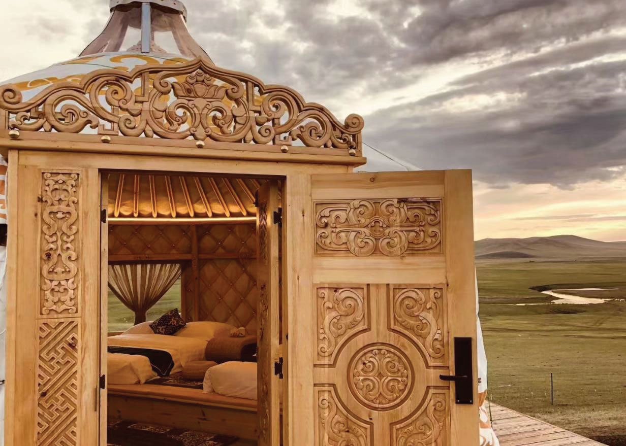 Luxury Mongolian Yurt YM487XL 16ft by Yurtspaces - Etsy Canada
