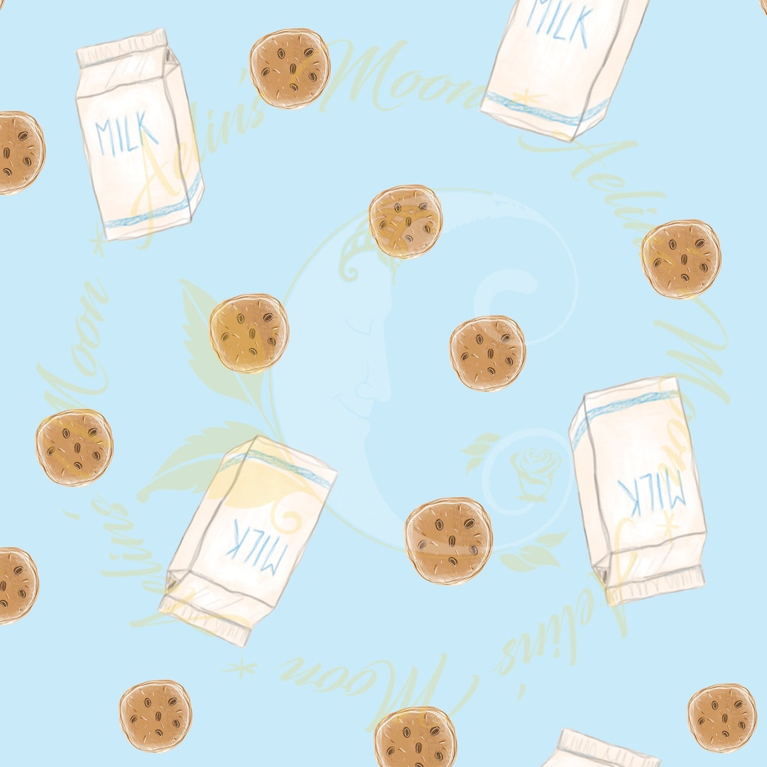 Milk and Cookies Blue - Etsy