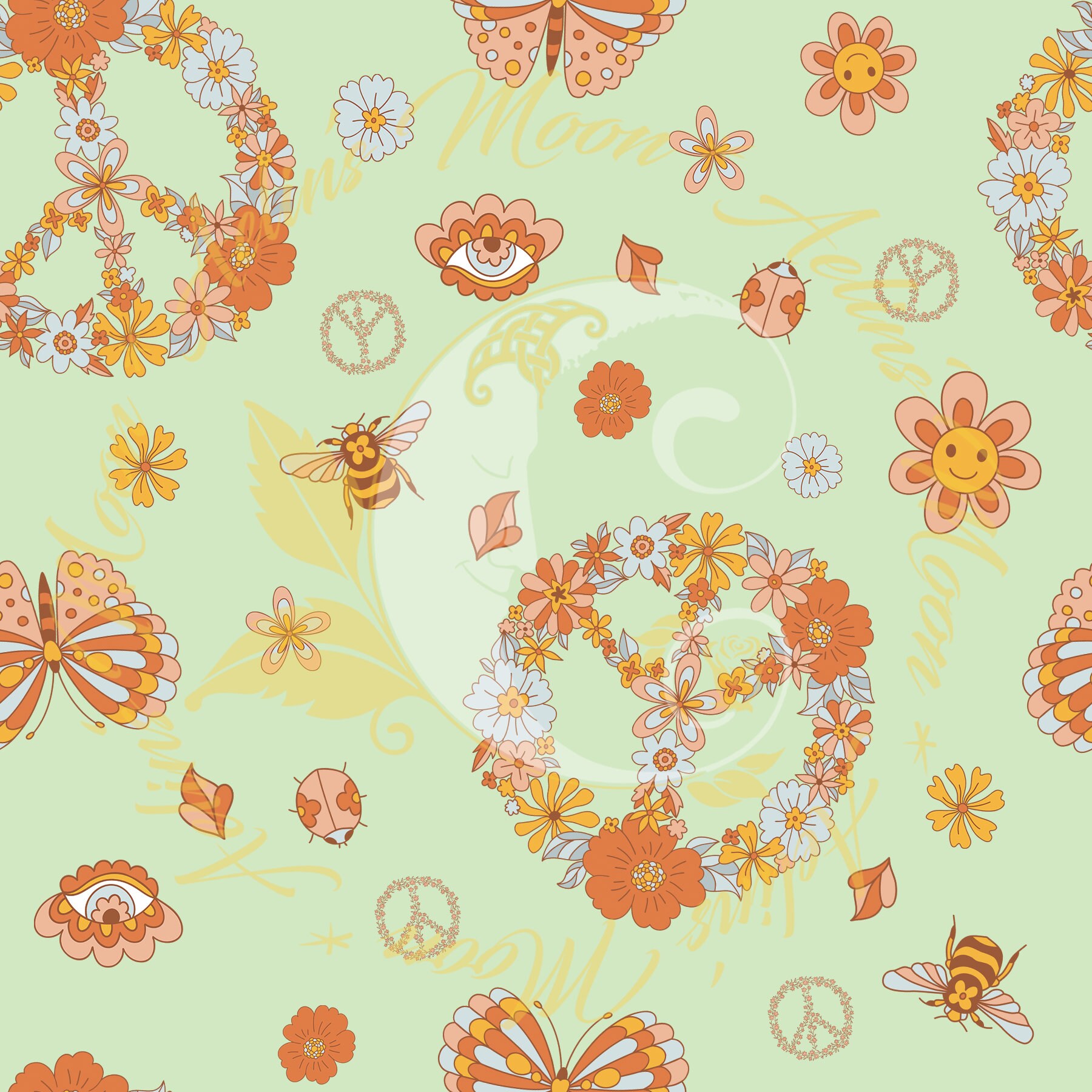 Groovy Seamless File Digital Paper - Etsy