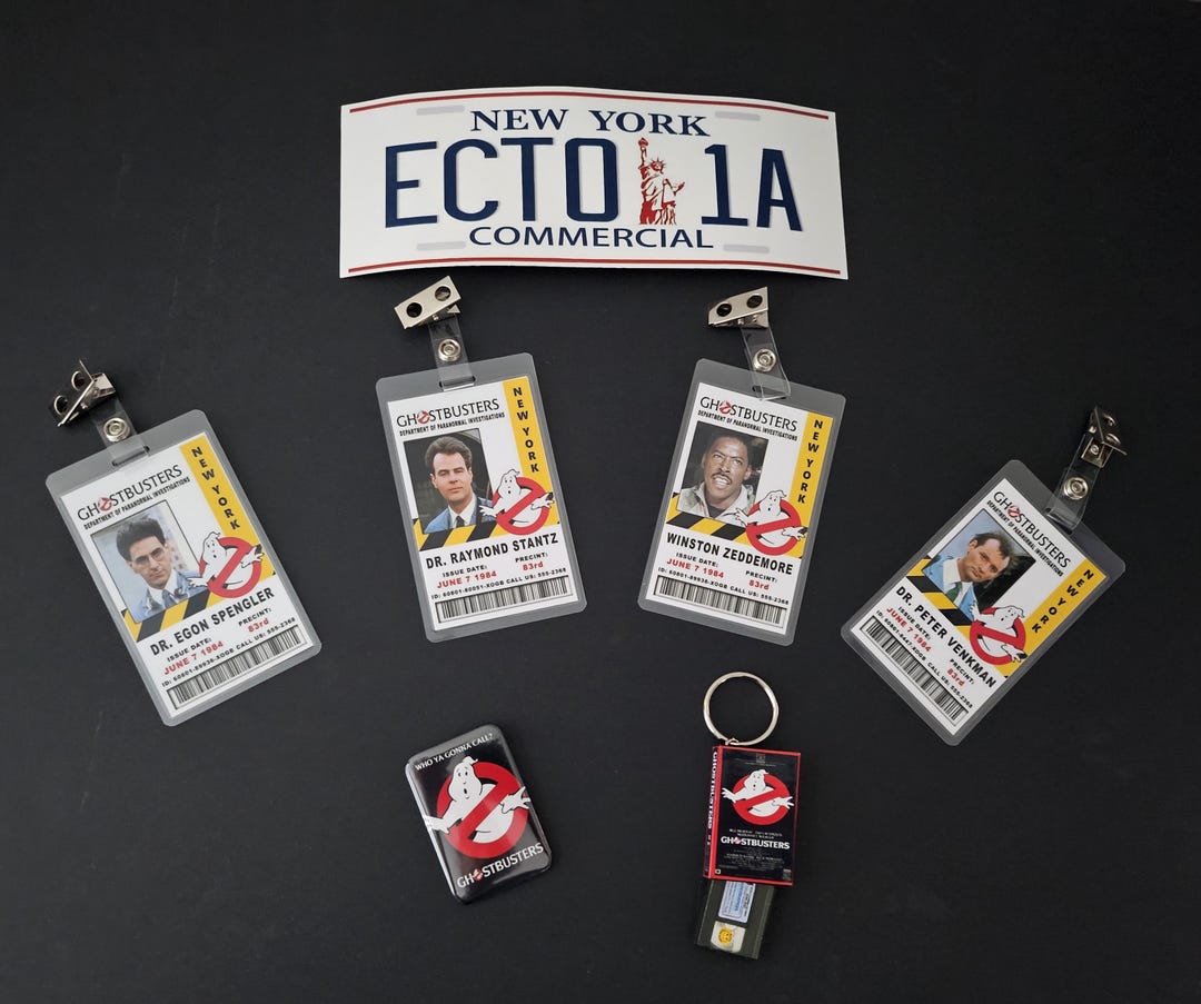 Ghostbusters Badges and Keychain, Memorabilia - Etsy