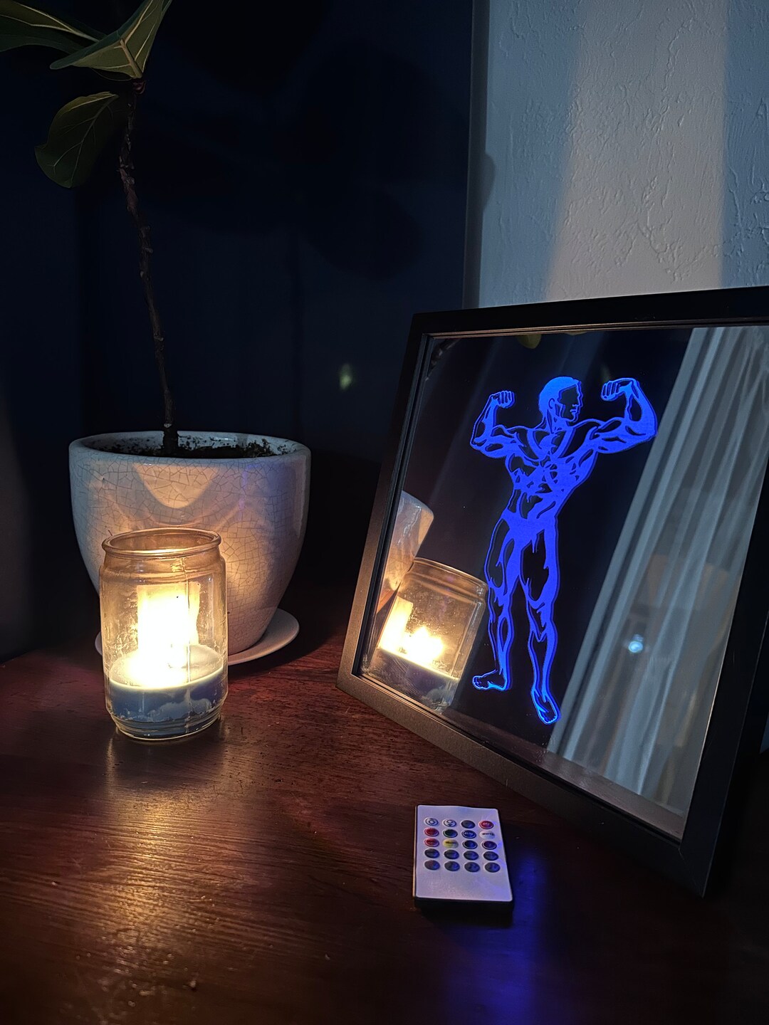 Muscle Man in Harness LED Lightbox - Etsy