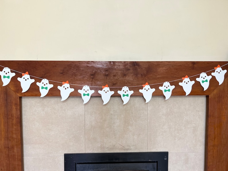 Halloween Ghost Gender Reveal Garland Banner Halloween Gender - Etsy