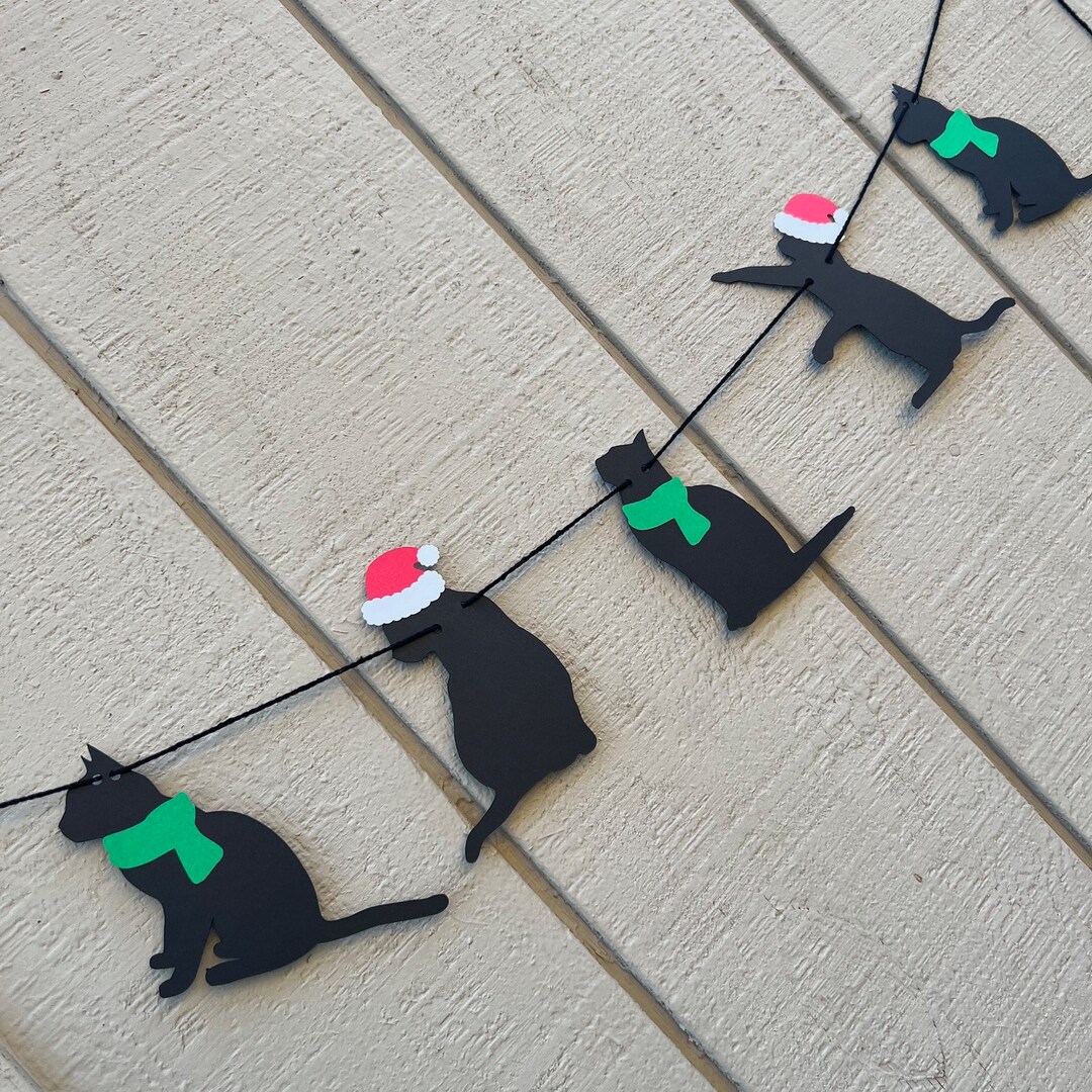 Christmas Holiday Cat Santa Vet Veterinary Clinic Decor Decorations ...