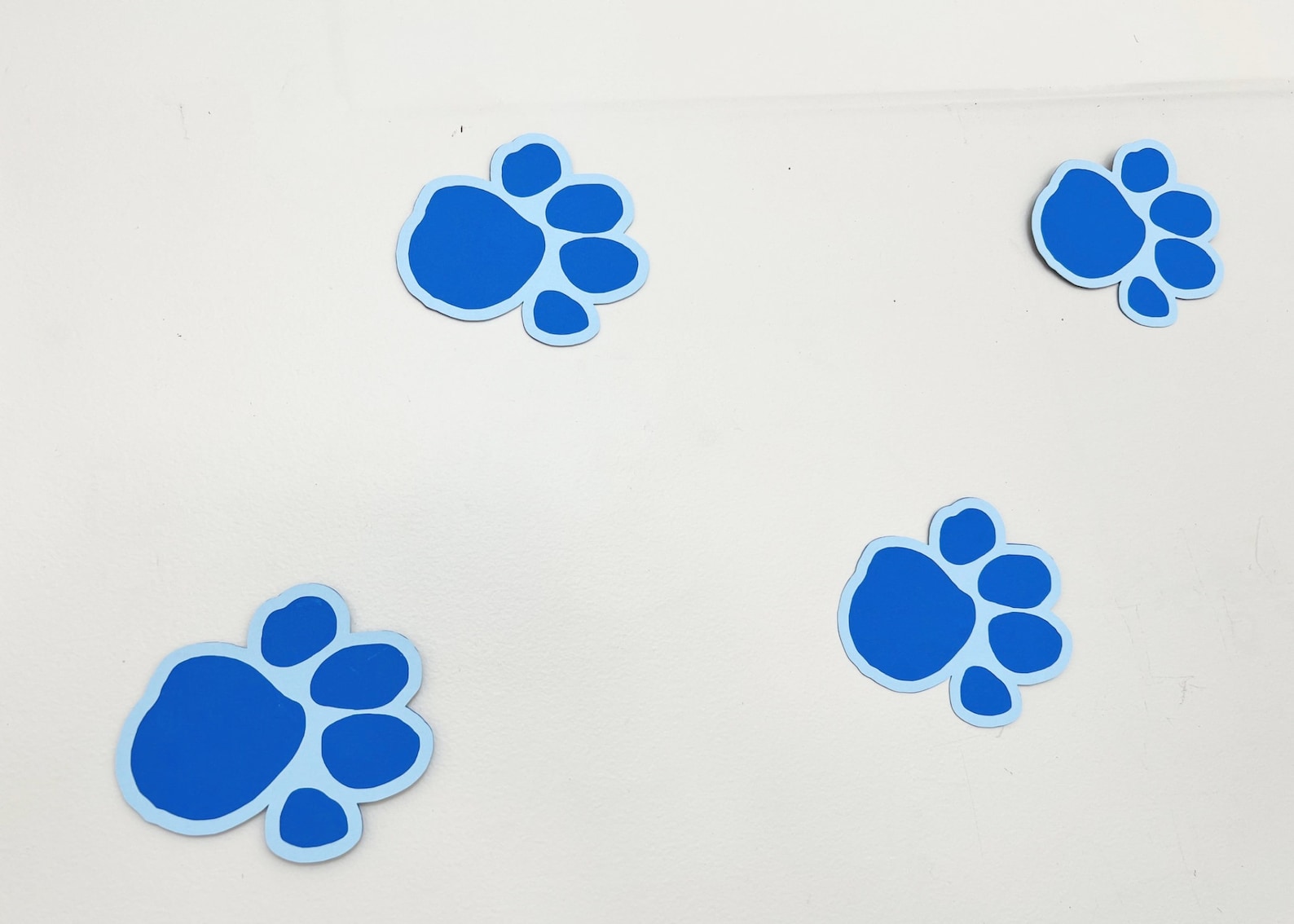 Blue Paw Print Wall Centerpieces Cutouts Decorations Blue - Etsy
