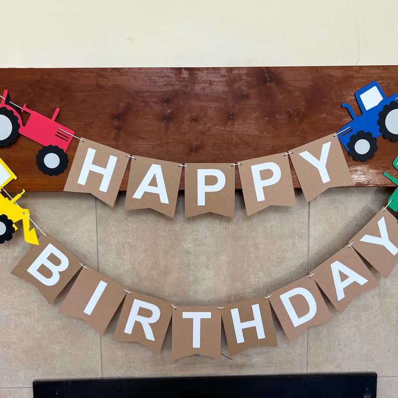 Tractor Banner - Etsy