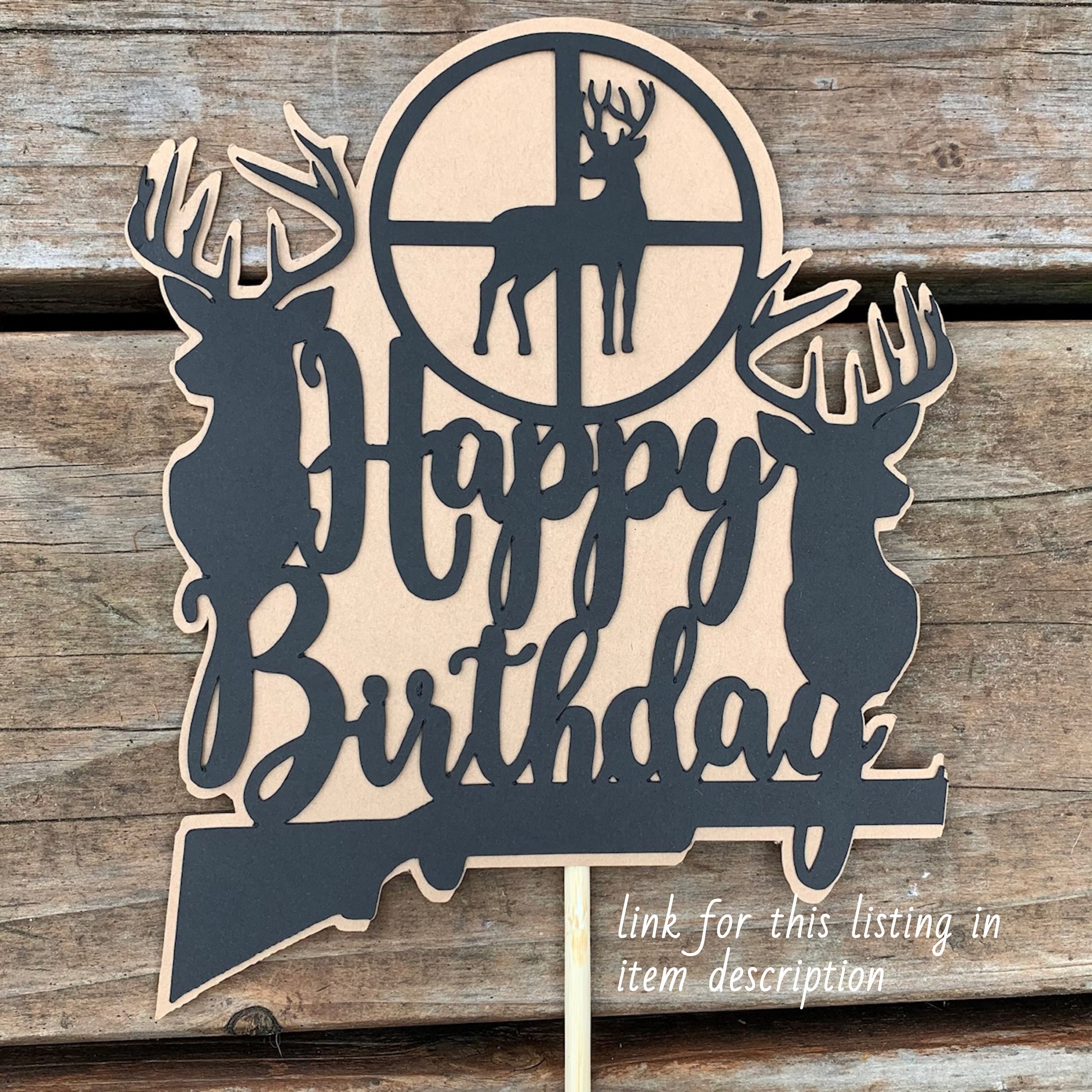 Deer Hunting Happy Birthday Banner Garland Deer Hunting - Etsy