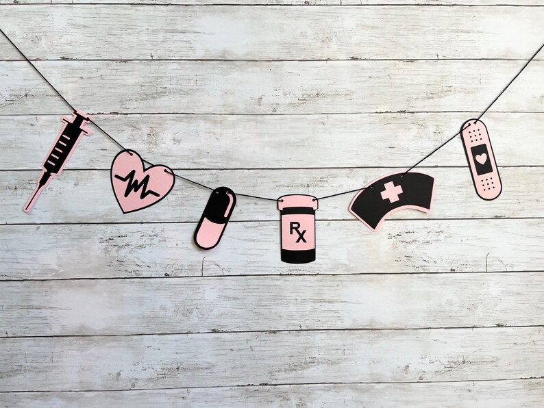 Black Pink Nurse Doctor Medical Assistant PA Lab Surgical - Etsy