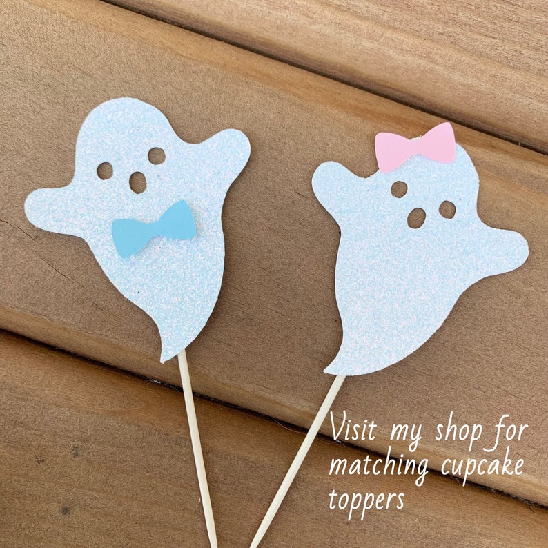 Halloween Ghost Gender Reveal Boy or Girl Garland Banner | Etsy