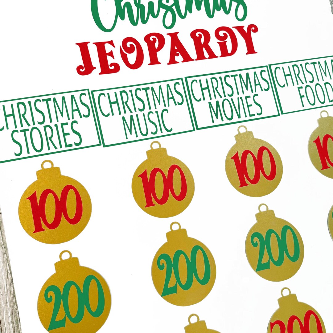 Christmas Holiday Office Party Jeopardy Trivia Winter Party Game Games ...